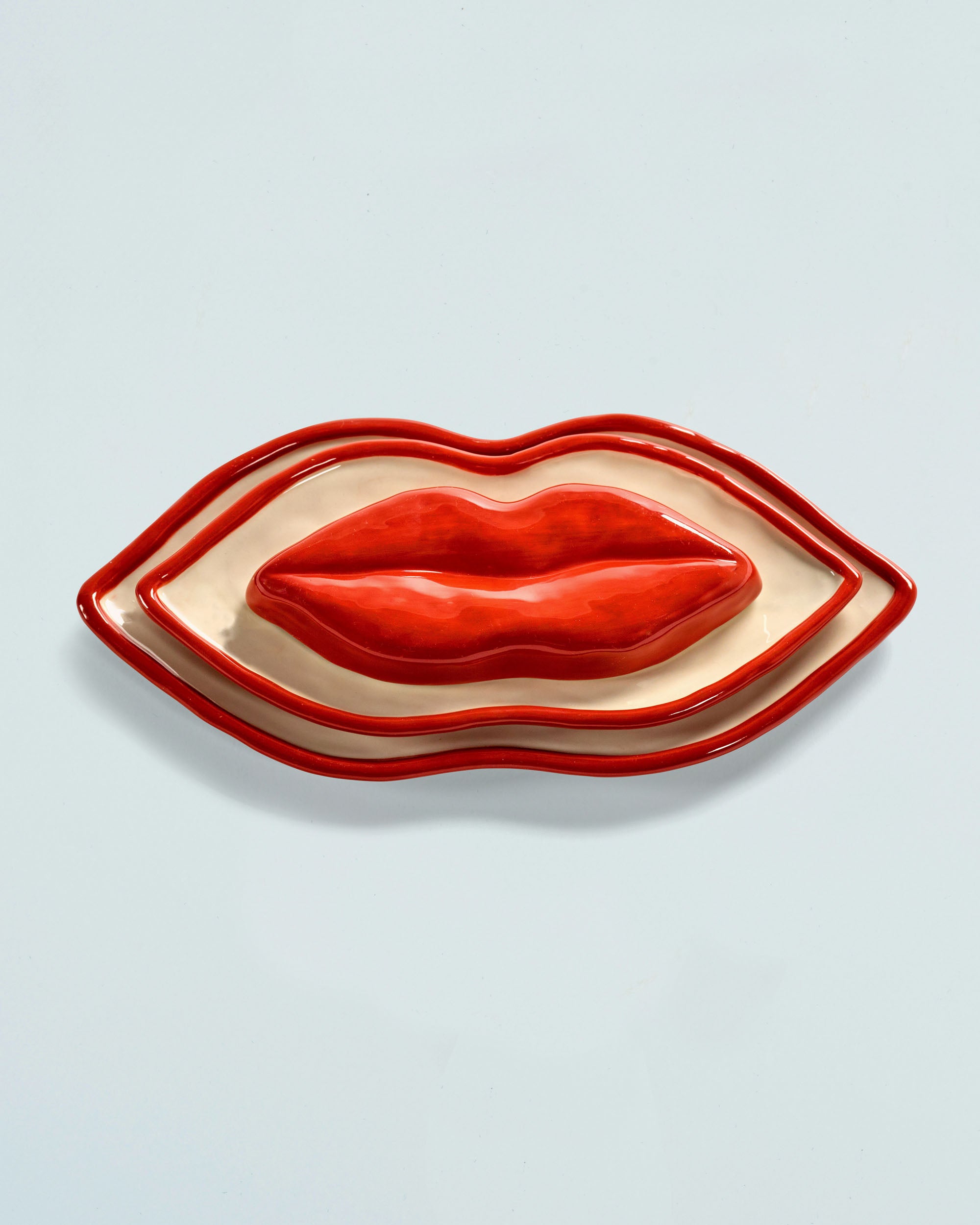 Lips serving dish set/3